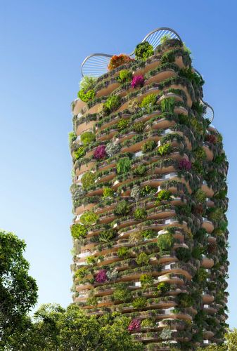 Brisbane tower sprouting 1,000 trees proposed | ArchitectureAu