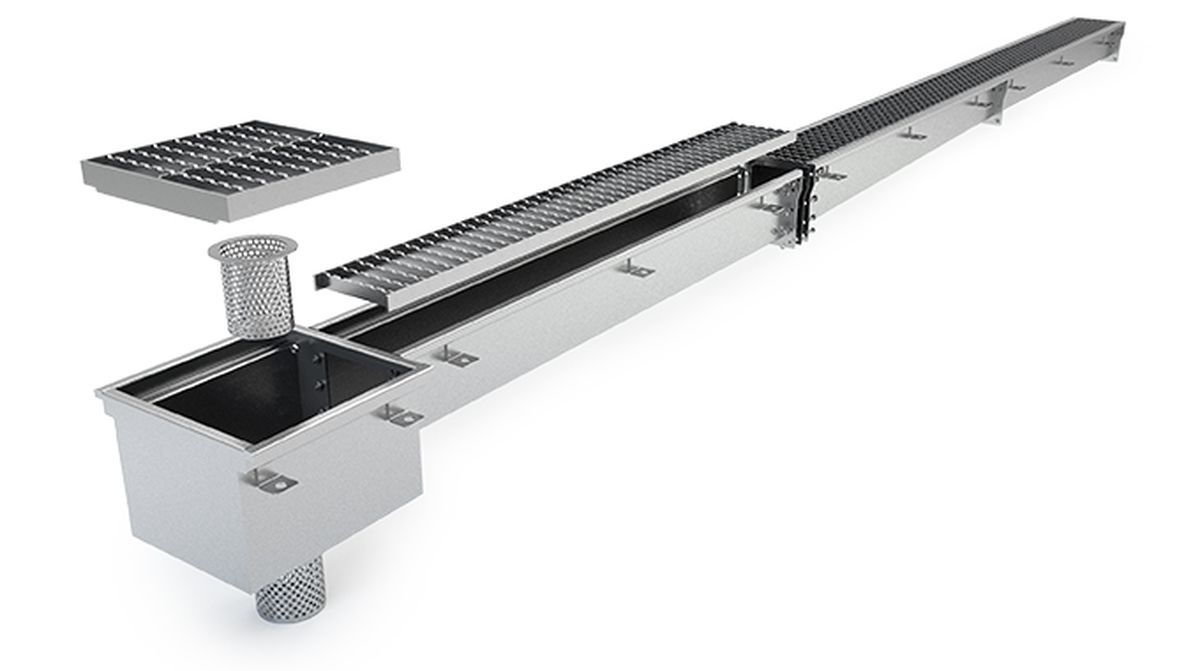 Modular drainage solutions for commercial kitchens and food production ...