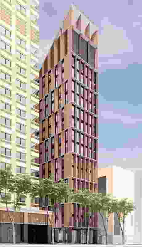 Wedge-shaped hotel proposed for central Sydney | ArchitectureAu