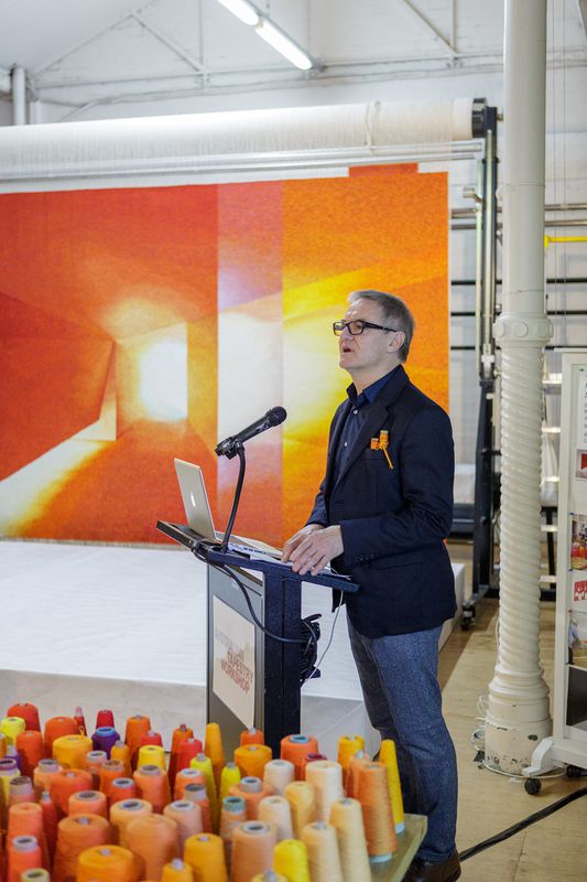 John Wardle Architects' tapestry unveiled | ArchitectureAu