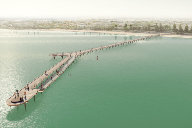 Designs released to upgrade aging Melbourne pier | ArchitectureAu