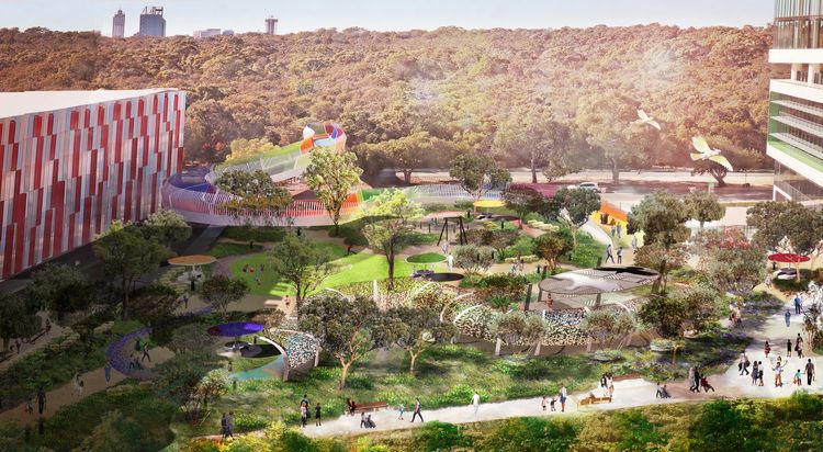 Kids' hospital park inspired by 'healing energy of Country' | Landscape ...