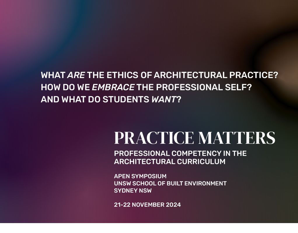 Practice Matters Symposium | ArchitectureAu