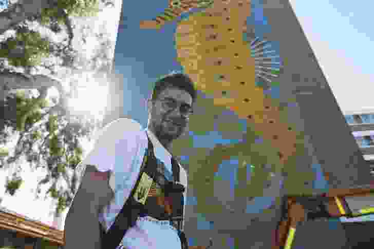Vibrant mural art for social housing | ArchitectureAu