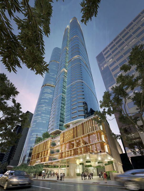 Third Brisbane tower to push up to height limit | ArchitectureAu