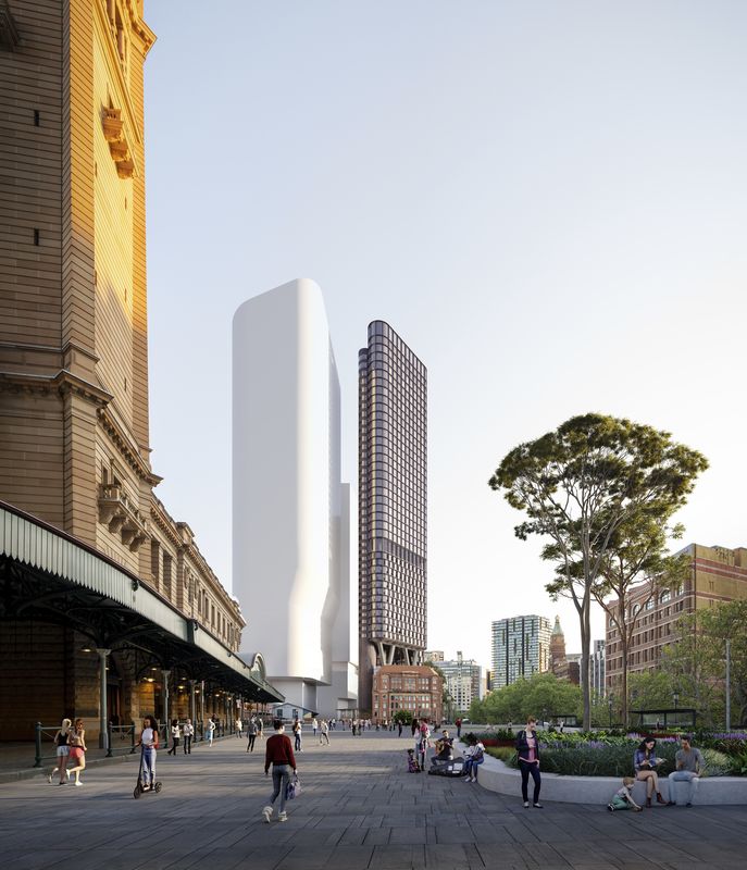 ‘Pill-shaped’ building cluster proposed for central Sydney | ArchitectureAu