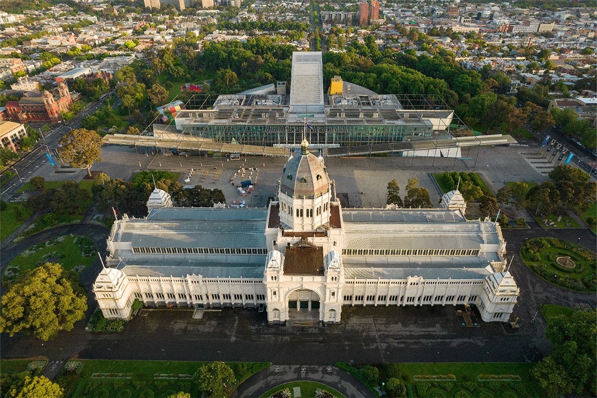 Royal Exhibition Building Dome Promenade by Lovell Chen | ArchitectureAu