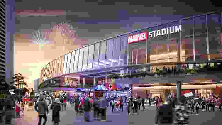 Construction underway to upgrade Docklands Stadium | ArchitectureAu