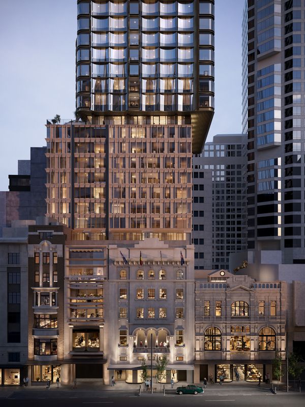 Construction underway on tower that ‘hovers’ above former Tattersalls ...