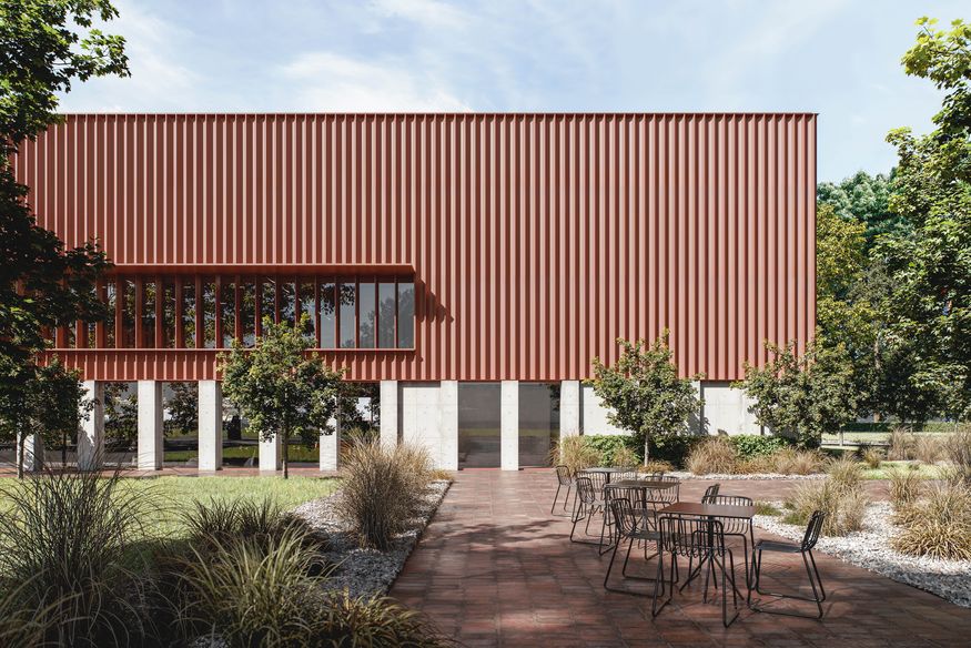 Nineline Flute architectural wall cladding from Stratco | ArchitectureAu