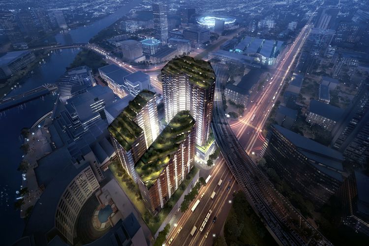 $200m three-tower development approved for old Melbourne Convention ...