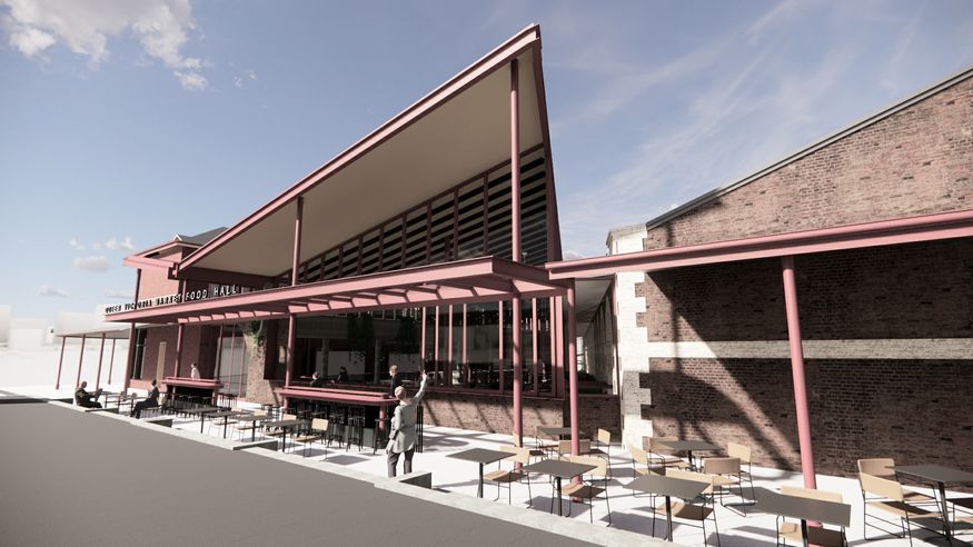 New food hall for Melbourne’s Queen Victoria Market | ArchitectureAu