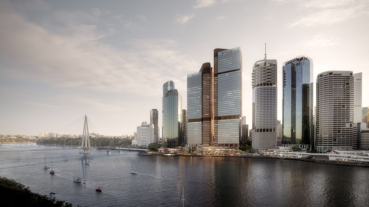 ‘Over-scaled’ Waterfront Brisbane development approved | ArchitectureAu