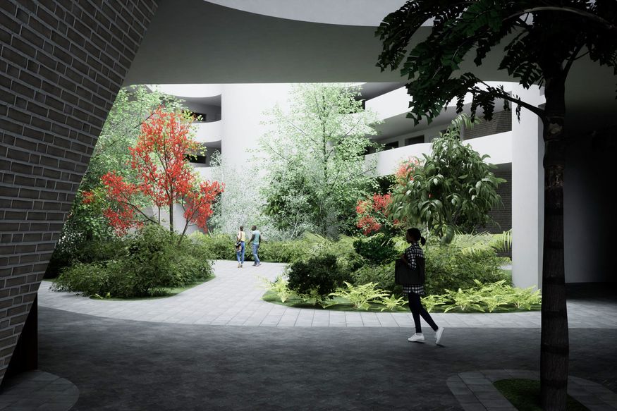 Canberra tower complex designed around central courtyard | ArchitectureAu