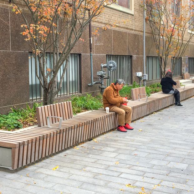 Solid Skirt Top seats and Block benches by Streetlife | ArchitectureAu