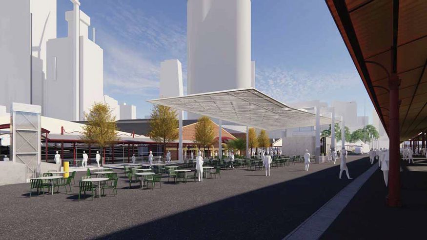 New food hall for Melbourne’s Queen Victoria Market | ArchitectureAu