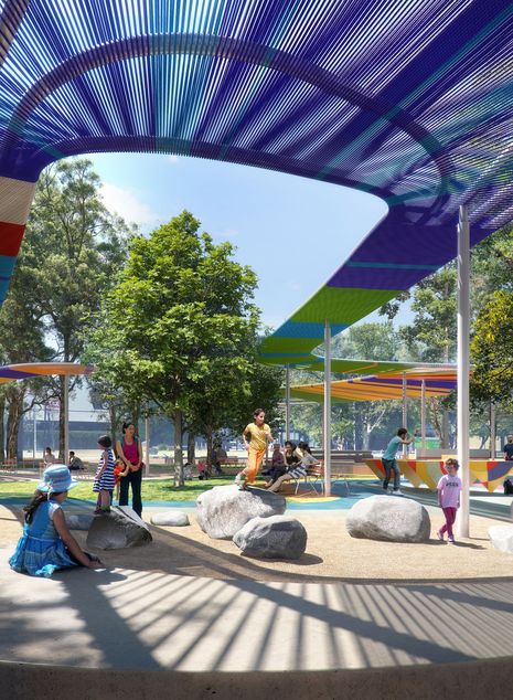 Colourful pavilion to invigorate Western Sydney community | ArchitectureAu
