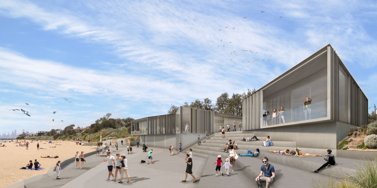 JCB makes over iconic Brighton beach | ArchitectureAu