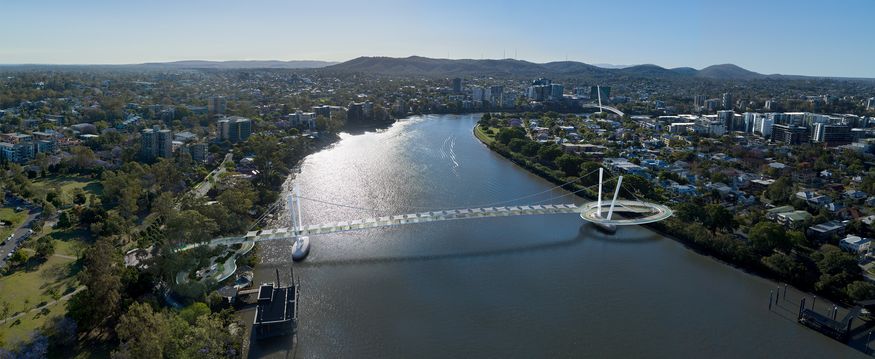 Two more green bridges for Brisbane | ArchitectureAu