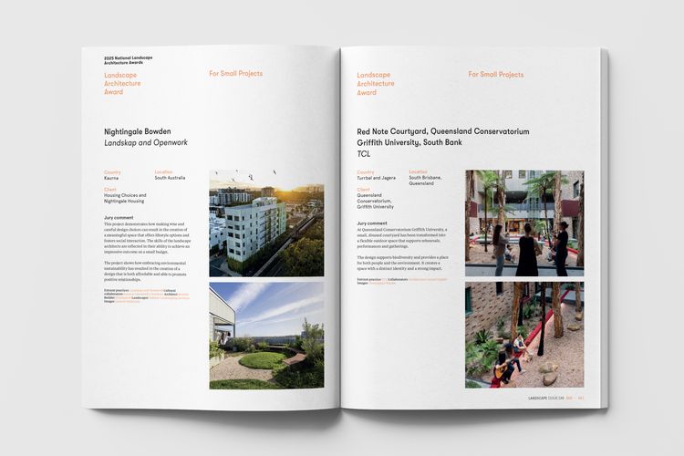 November issue of LAA – “2025 National Landscape Architecture Awards ...