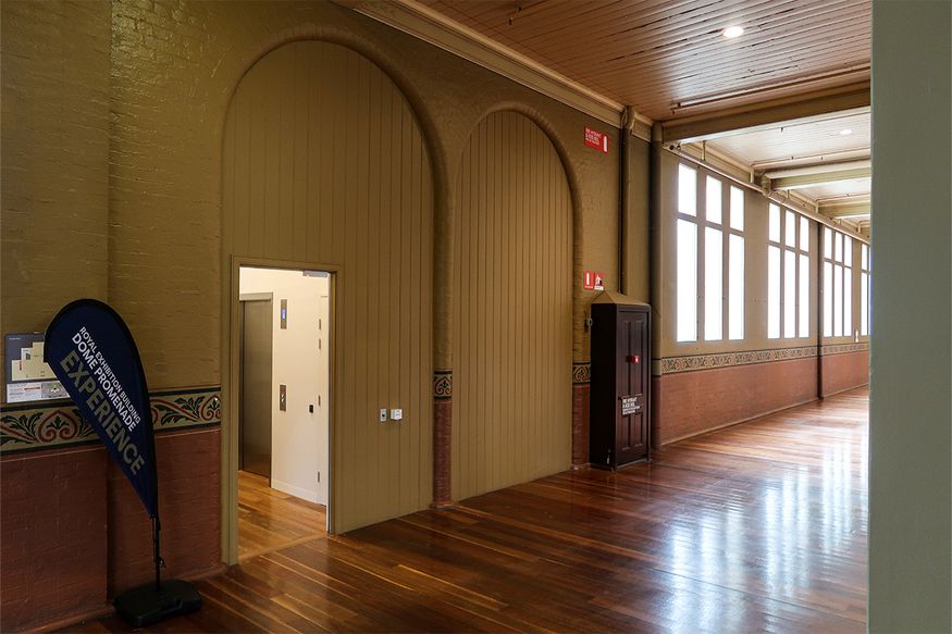 Royal Exhibition Building Dome Promenade by Lovell Chen | ArchitectureAu